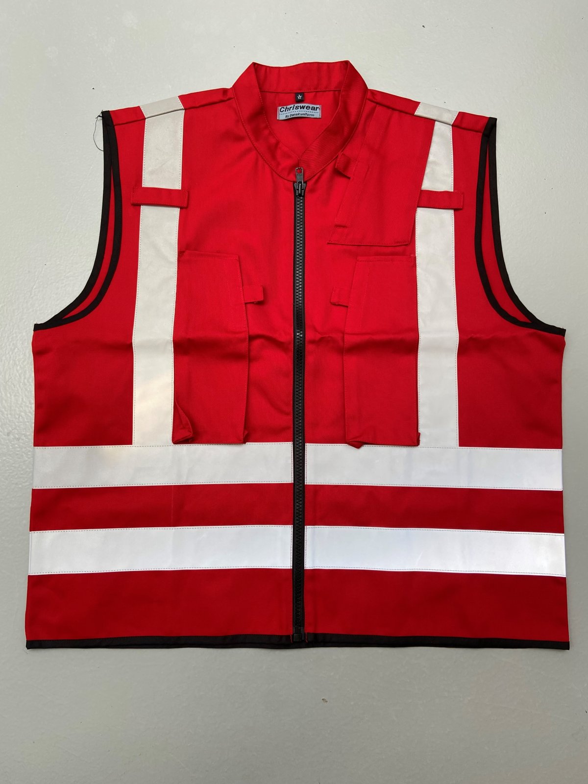Vest Rød str. L/52 - Sikkerhedsudstyr - Dansk Uniform.dk